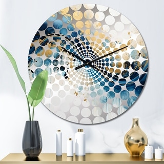 Designart "Golden Oceanic Wave Harmony IV" Gold Abstract Painting ...