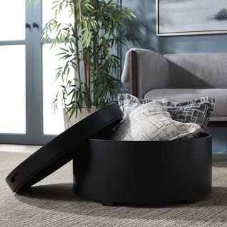 SAFAVIEH Home Collection Rafaela Round Tray Top Coffee Table With ...