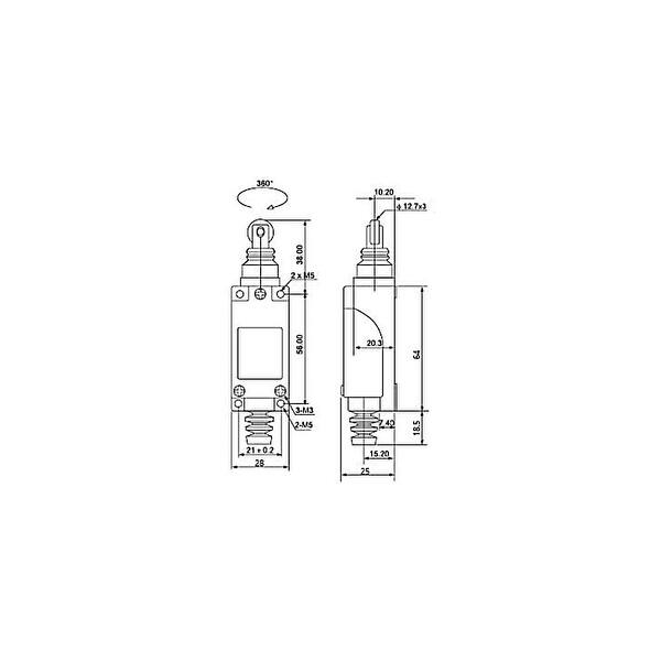 ME-8112 Roller Plunger Momentary Limit Switch 1NC+1NO 2Pcs - 8112 (2Qty ...