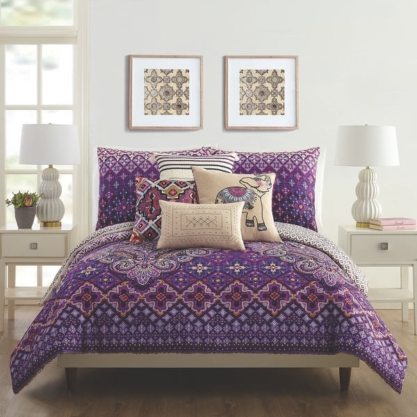 Vera Bradley Dream Tapestry Reversible 3-Piece Comforter Set - Bed Bath ...