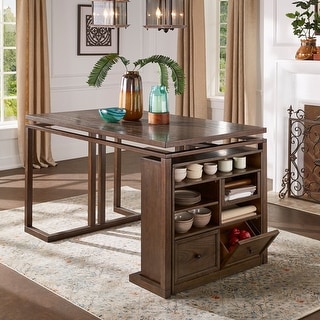 Kai Rectangular Counter Height Dining Table with Storage by iNSPIRE Q ...