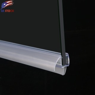 Elegant Shower Door Bottom Seal Sweep Wipe Drip Rail Plastic Strip for ...