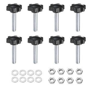 Star Clamping Knobs with Nuts Washers, Male Thread Star Plastic Head ...