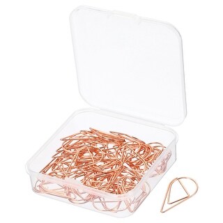 50 Pieces Paper Clip Drop-Shaped with Box for Office Home - Bed Bath ...
