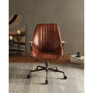 Hamilton Office Chair in Cocoa Top Grain Leather - Bed Bath & Beyond ...