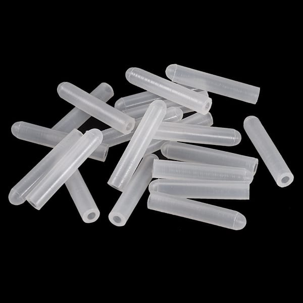 2.6mm ID 28mm Long Rubber End Caps Screw Protectors Tubing Covers 20pcs ...