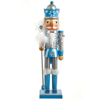 Kurt Adler 15-Inch Wooden Icy Blue Nutcracker - Bed Bath & Beyond ...