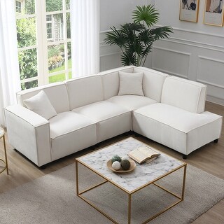 Modern L-Shaped Sectional Sofa with Chaise Loung , Minimalist Style ...