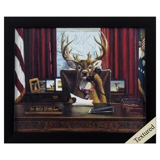 Propac Images The Buck Stops Here Textured Wall Art - Multi-Color - Bed ...