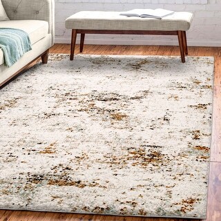 Orian Rugs Cotton Tail Henry Abstract Stain Resistant Area Rug - Bed ...