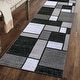 World Rug Gallery Contemporary Modern Boxed Color Block Area Rug - Bed ...