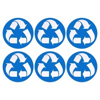 Recycle Sticker Bin Labels 5 Inch Self-Adhesive Recycling Vinyl, Blue ...