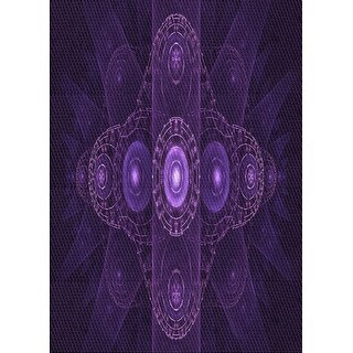 Ahgly Company Machine Washable Transitional Deep Purple Area Rugs - Bed ...