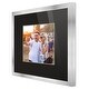 2x2 Silver Frame Matted for 2x2 Picture or 6x6 Art Poster Without - Bed ...