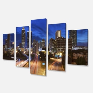 Atlanta Skyline Twilight Blue Hour - Cityscape Canvas print - Bed Bath ...