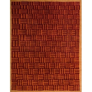 Ahgly Company Machine Washable Abstract Cranberry Red Area Rugs - Bed ...