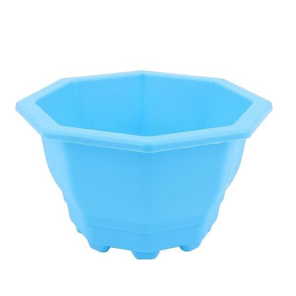 Plastic Octagon Shaped Office Home Garden Window Decor Plant Flower Pot ...