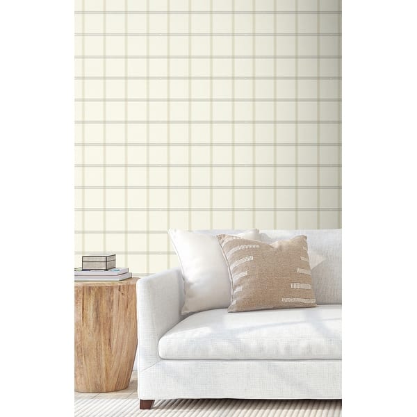 Seabrook Designs Tattersall Plaid Unpasted Wallpaper - Bed Bath ...