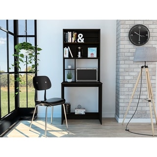 Computer Desk with Shelves, Ladder Shelf Desk, Home Office Computer ...