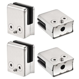 Glass Clamp 4pcs for 8-10mm Thick 48x43mm Stainless Steel Square Glass ...