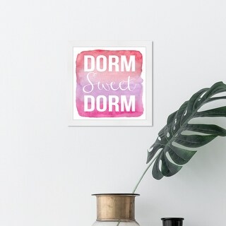 Wynwood Studio 'Dorm Sweet Dorm' Typography and Quotes Wall Art Framed ...