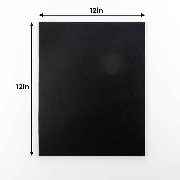 12x12 Black Foam Boards 3/16" Black Foam Core for Picture Frame ...