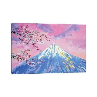 iCanvas "Mt Fuji Sunset And Cherry Blossom" by Cathy Jacobs Canvas ...
