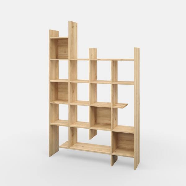 Burnham Modern Bookcase - 74.02'' H x 48.03'' W x 10.04'' D - Bed Bath ...