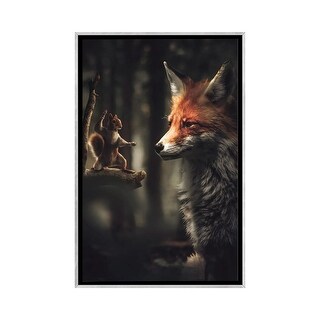 iCanvas "The Karate Squirrel" by Zenja Gammer Framed - Bed Bath ...