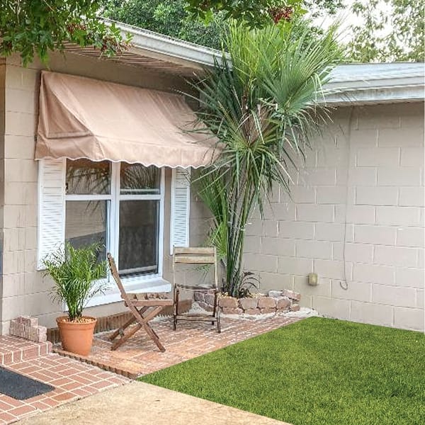 ALEKO 6 feet X 2 feet Window Awning Door Canopy Sun Rain Shade Shelter ...
