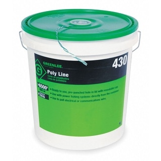 Greenlee Poly Line,6500 ft Overall L 430 - 1 Each - 210 lb. x 6500 ft ...