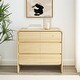 MUSEHOMEINC Modern Solid Wood 3 Drawer Dresser for Bedroom-Modern ...