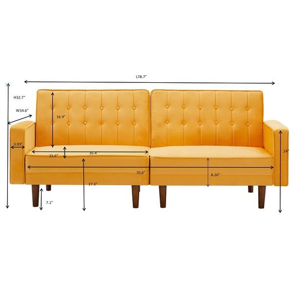 Yellow Split Sofa - Bed Bath & Beyond - 33846540