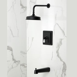 Kingston Brass Demure Single-Handle Pressure Balanced Tub and Shower ...