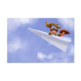 Mary Manning 'Paper Plane Ride' Canvas Art - Bed Bath & Beyond - 39538153