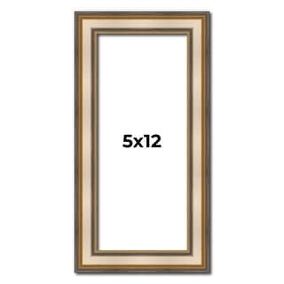 5x12 Frame Gold Solid Wood Shadow Box Width 1.5 Inches | Interior Frame ...
