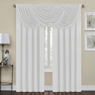 Regency Crushed Satin Rod Pocket Window Panel and Valance Treatments ...