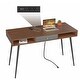 Multifunctional Computer Desk w/ USB Ports, Power Outlet, and Drawers ...