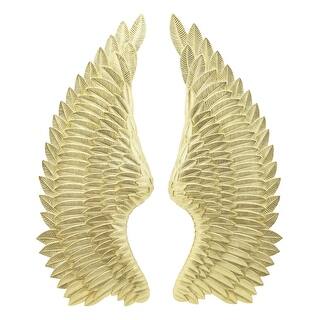 Angel Wings Wall Accent - 35" - Gold - Set of 2 - Bed Bath & Beyond ...