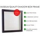 14x8 Brown Walnut Shadow Box Frame | 3/4" of Depth | Includes Hardware ...