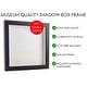 8x24 Brown Walnut Shadow Box Frame | 3/4" of Depth | Includes Hardware ...