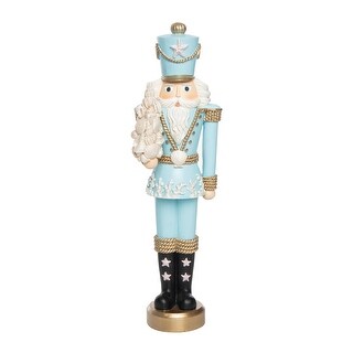 Transpac Resin 16.5 in. Multicolored Christmas Coastal Nutcracker Decor ...
