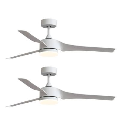 Moasis 52-inch 4-Blade Ceiling Fan with LED Light and Remote Control ...