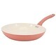 12 Inch Ceramic Nonstick Aluminum Frying Pan in Coral - Bed Bath ...
