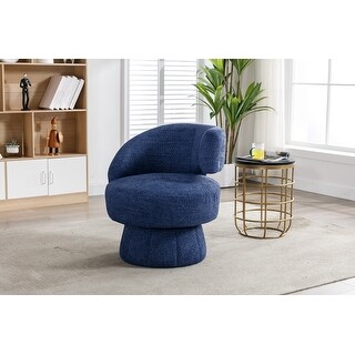 Chic Accent Leisure Chair Vanity Stool Fluffy Velvet Fabric Chair for ...