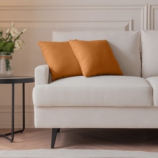 64" Fabric Loveseat High Resilience Sponge Couch for Livingroom Sofa ...