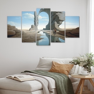 Designart "River Into Surreal Fantasies Exploration III" Surrealism ...