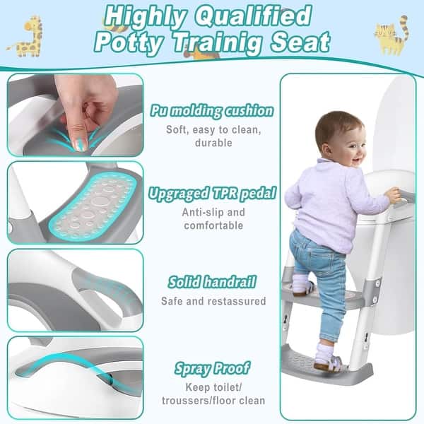 Potty Training Toilet Seat for Kids with Step Stool Ladder - On Sale ...