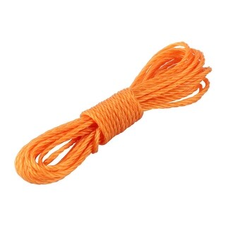 Household Outdoor Nylon String Clothes Line Clothesline Orange 5m ...