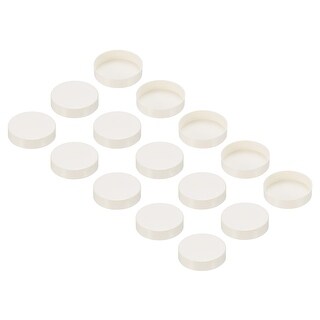 50mm ID Pipe End Caps, 15 Pack Round Tubing Insert Pipe Cover, White ...
